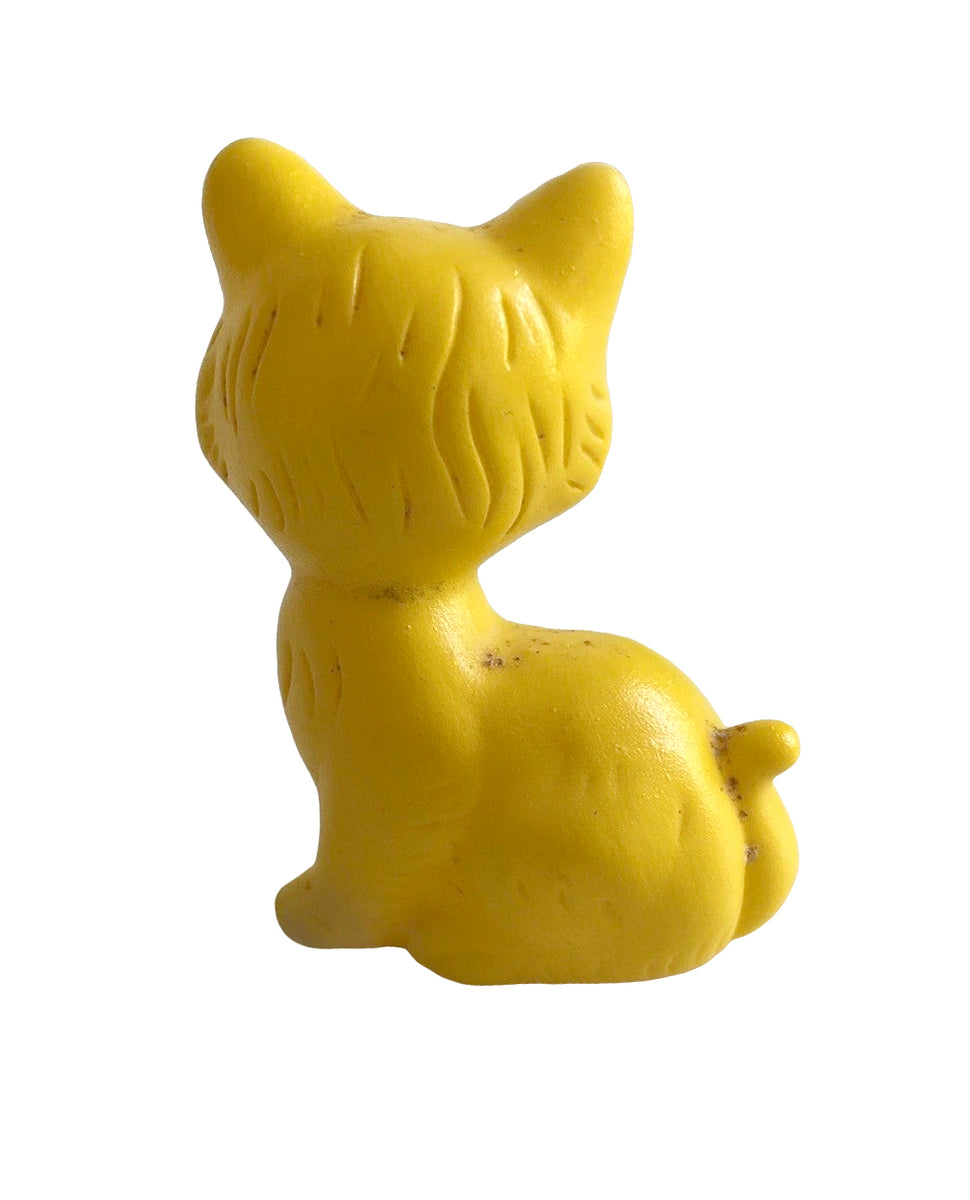 Vintage Kitten Rubber Kitty Cat Squeaker Toy Sun Rubber Co Made in Tai ...