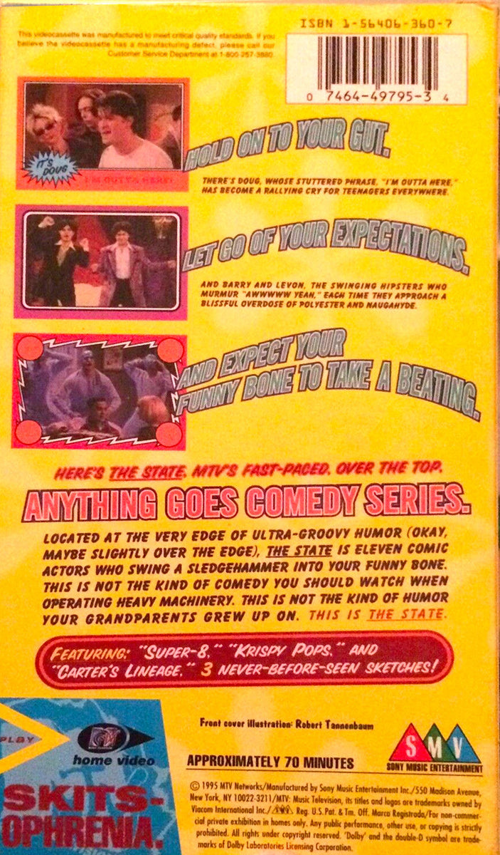 MTV The State VHS Skits And Stickers rare retro sketch comedy video *s ...
